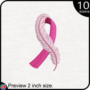Awareness Ribbon With Feather - Design for Embroidery Machine Instant ...
