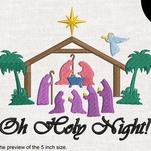 Nativity - Design for Embroidery Machine Instant Download Digital ...