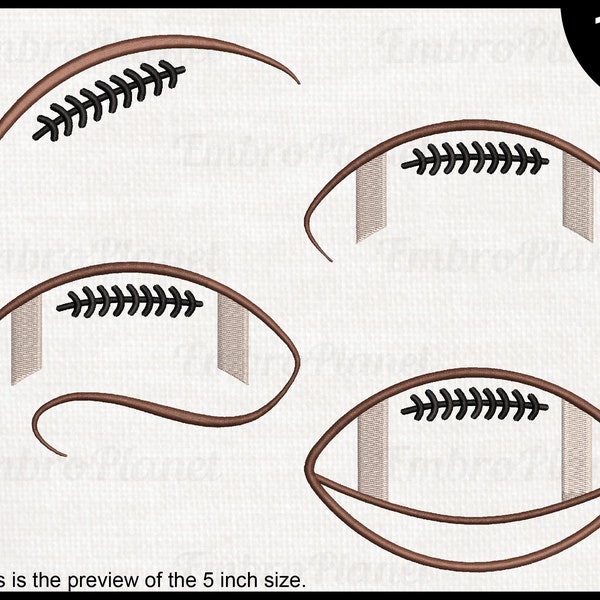 Embroidered Football - Etsy