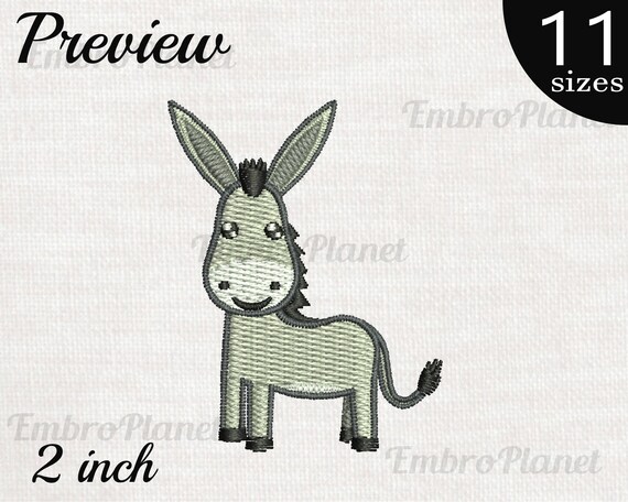 Embroidery XXL Embroidery File Donkey Sewing & Fiber Kits & How To etna ...
