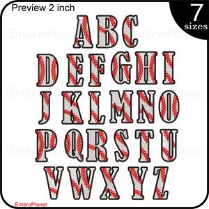 Baseball Alphabet Embroidery Designs - Full A-Z (digital Download) - Etsy