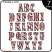 Baseball Alphabet Embroidery Designs - Full A-Z (digital Download) - Etsy