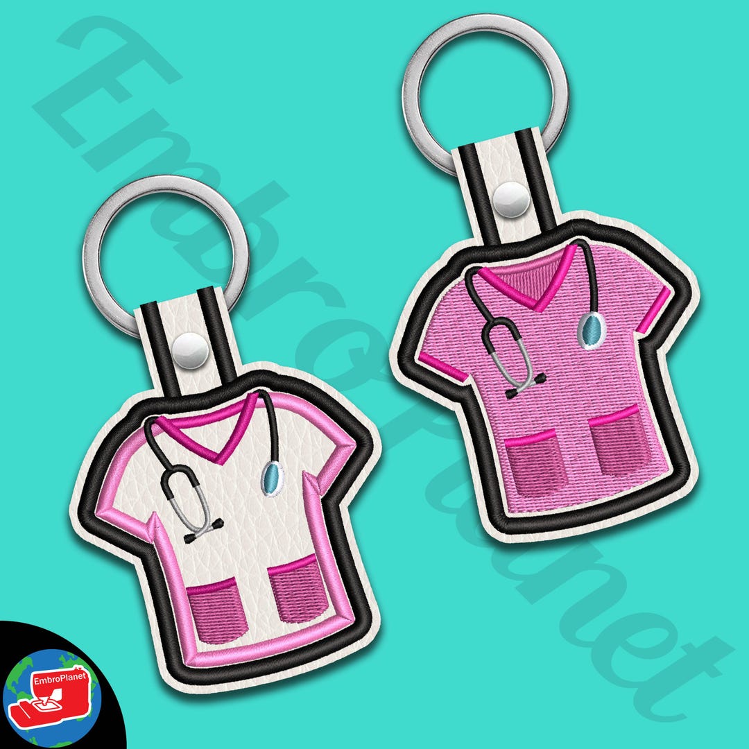 Satin Snap Scrubs Keychain Digital Item - Tab Gift, Key Fob Tab ITH ...