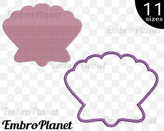 Pearl Shell Designs for Embroidery Machine Instant Download | Etsy