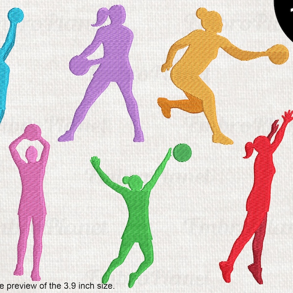 Netball Embroidery - Etsy Australia