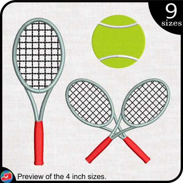 Tennis Embroidery - Etsy