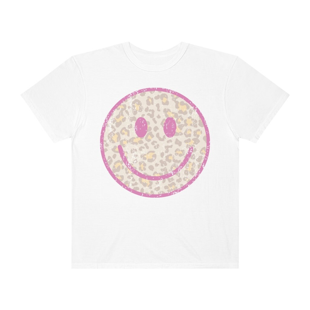 Smiley Face T-shirt Preppy Oversized T-shirt Retro Graphic | Etsy