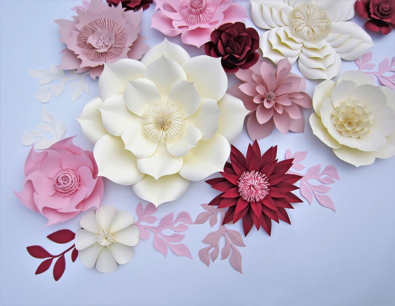 Giant Paper Flower Backdrop Large Paper Flowers Wedding - Etsy