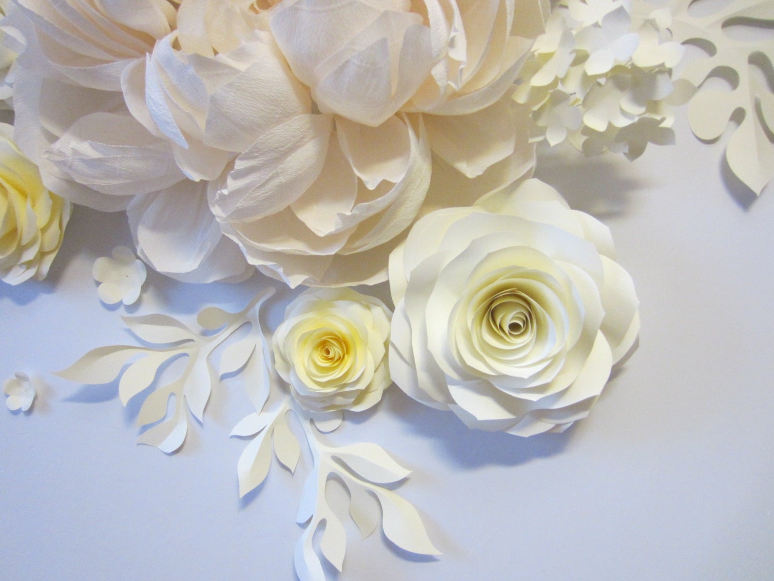 Wedding Backdrop of Crepe Paper Flowers Large Paper Flowers | Etsy