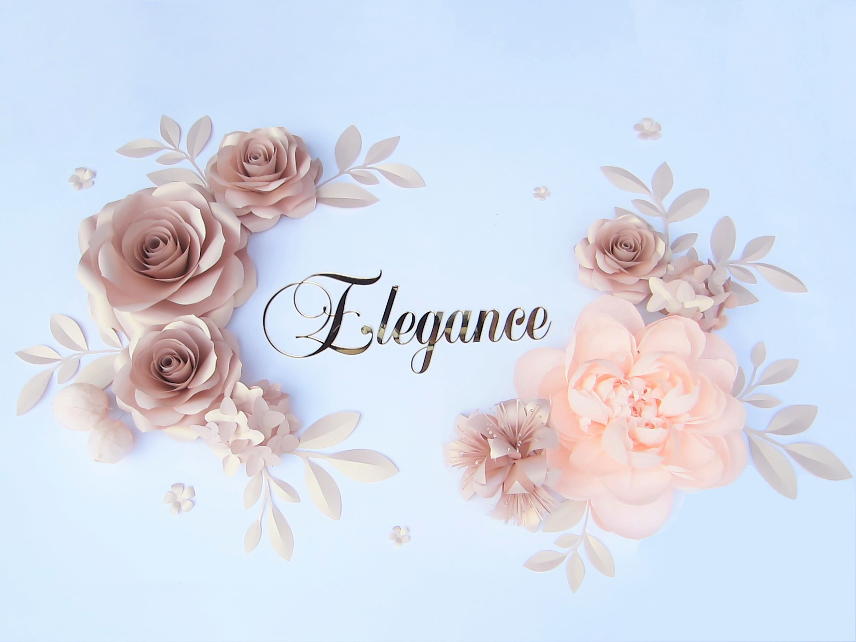 Nursery Flower Wall Decor and Name Sign Paper Flower Name - Etsy