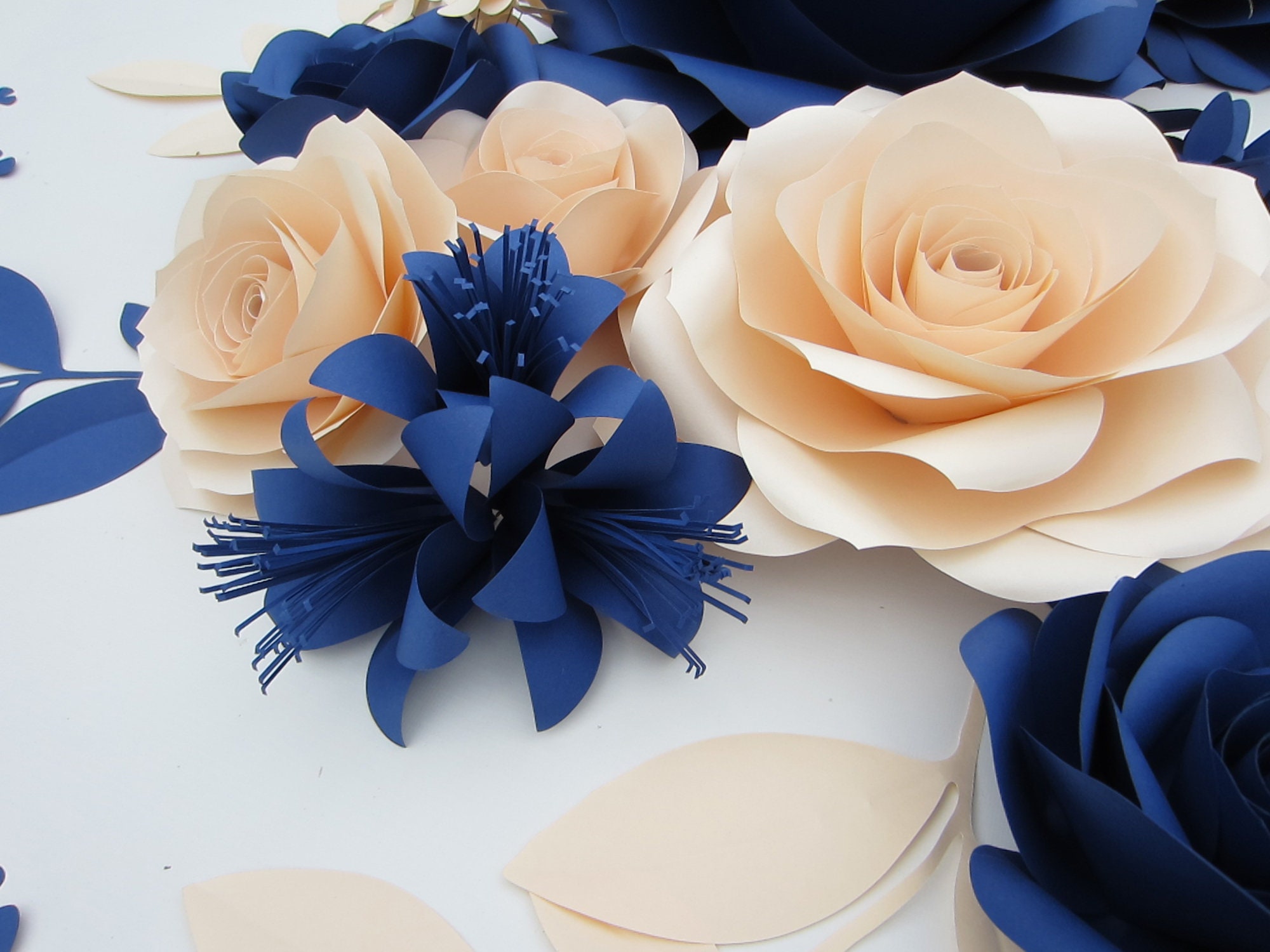 Paper Flower Backdrop Large Paper Flower Wall Decor Nursery | Etsy