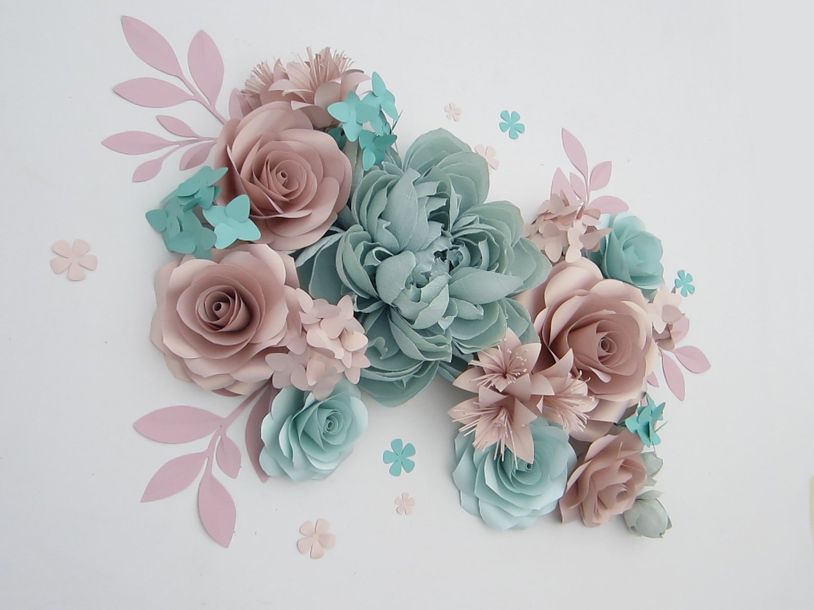 Giant Crepe Paper Flower Wall Art, Nursery Decor, Gold Rose - Etsy