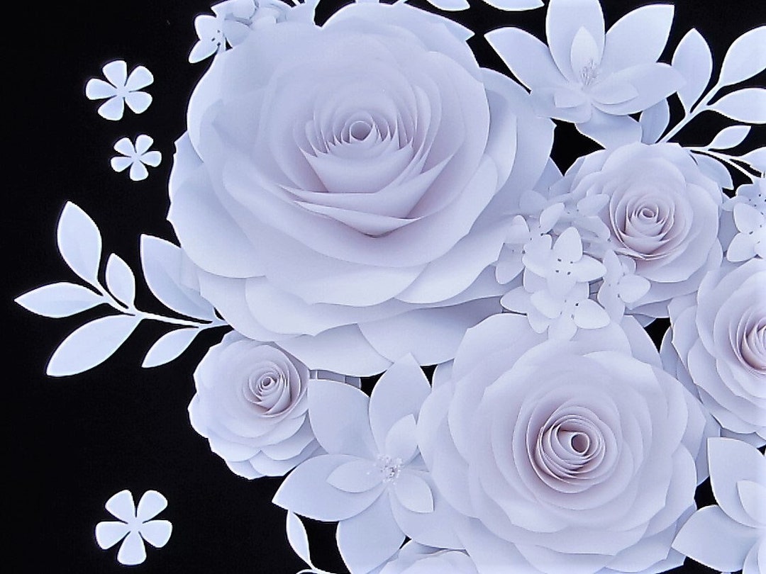 Ethereal Elegance: Giant White Paper Roses - Perfect for Weddings ...