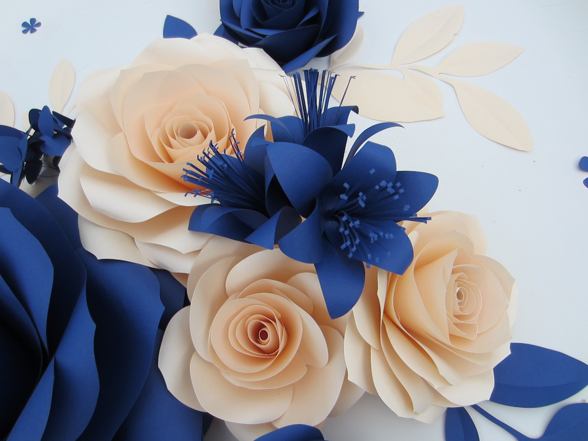 Paper Flower Backdrop Large Paper Flower Wall Decor Nursery | Etsy