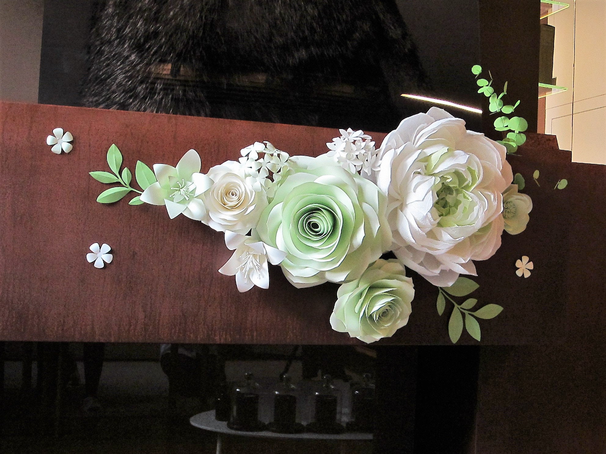 Luxury Paper Flower Wall Decor Set of Large Paper Flowers | Etsy