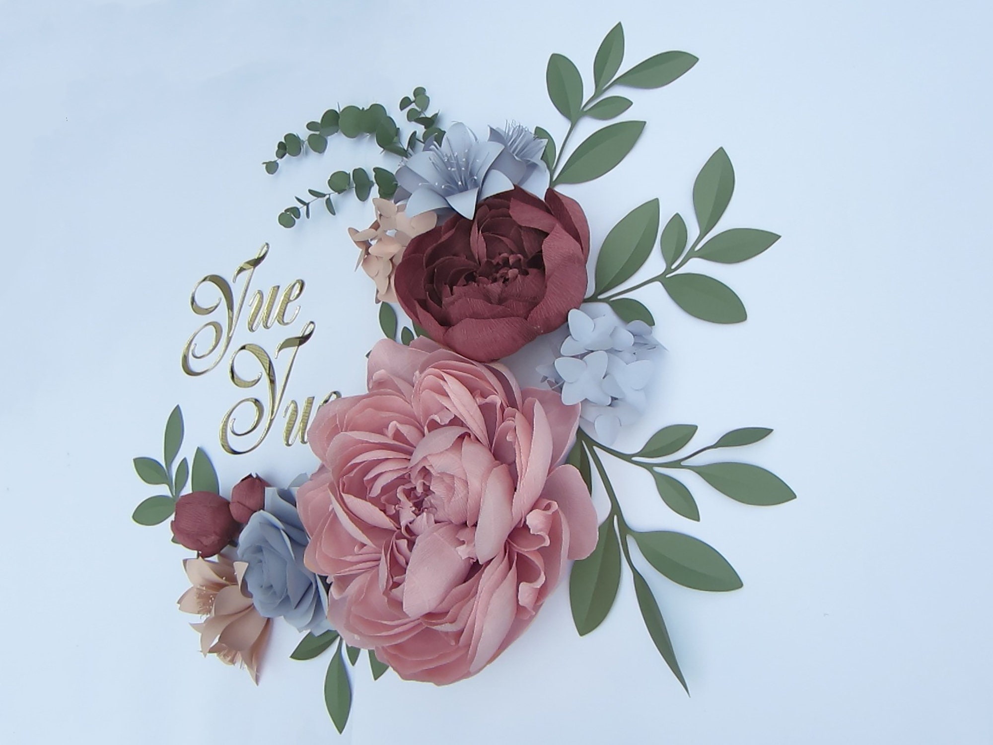 Baby Name Sign with Paper Flower Wall Decor Above Crib | Etsy