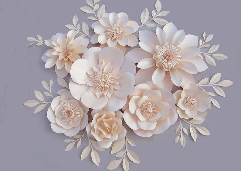 Giant Paper Flower Backdrop Large Paper Flowers Wedding - Etsy