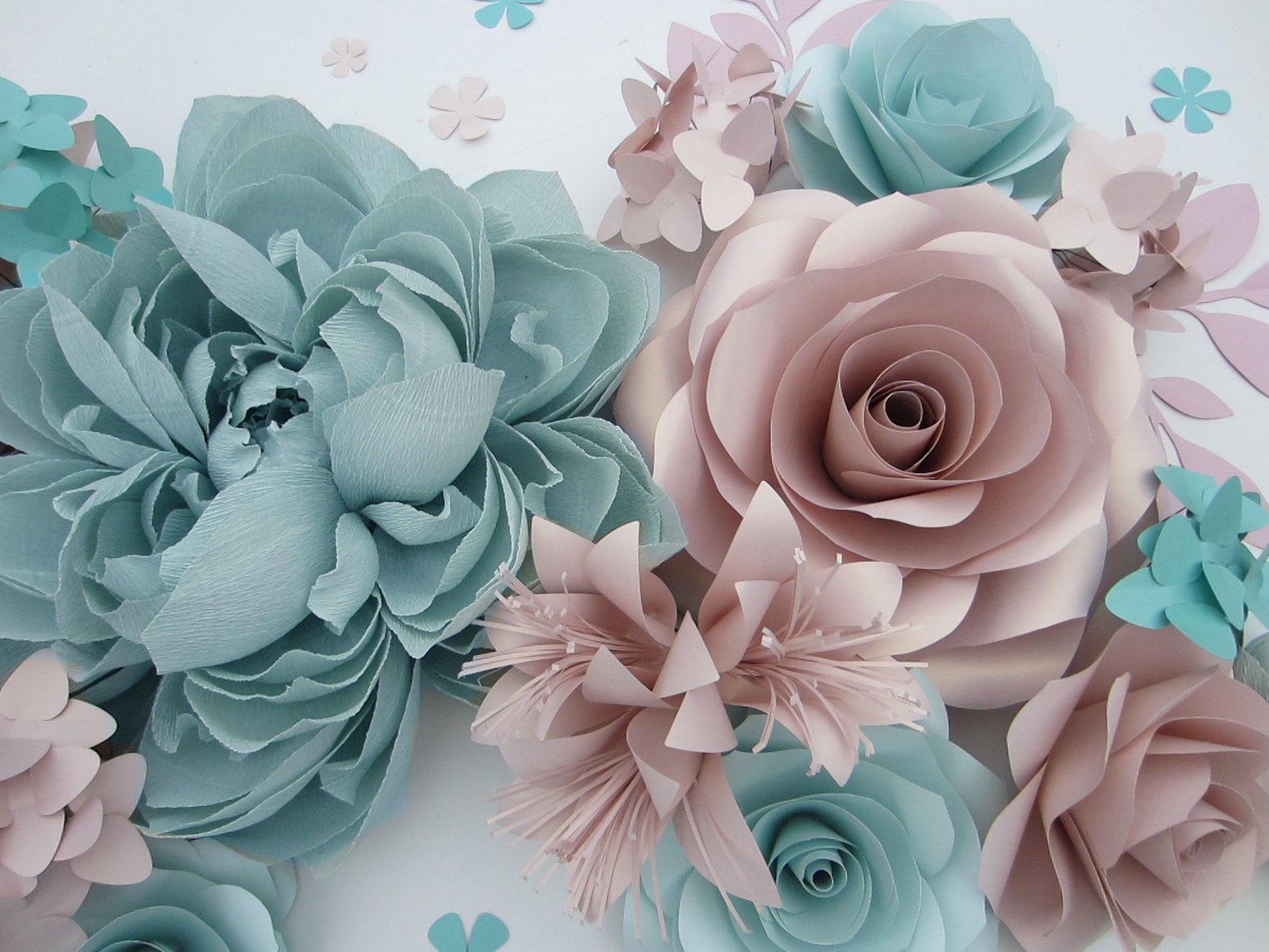 Giant Crepe Paper Flower Wall Art, Nursery Decor, Gold Rose - Etsy