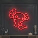 Сute Axolotl Neon Sign, Baby Axolotl Wall Lamp, Kawaii Axolotl, Axolotl Wall Art, Anime Neon ...