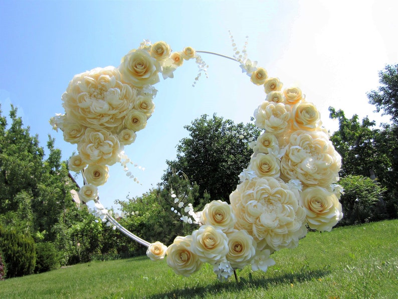 Wedding Arch Large Paper Flowers for Wedding Arbor - Etsy