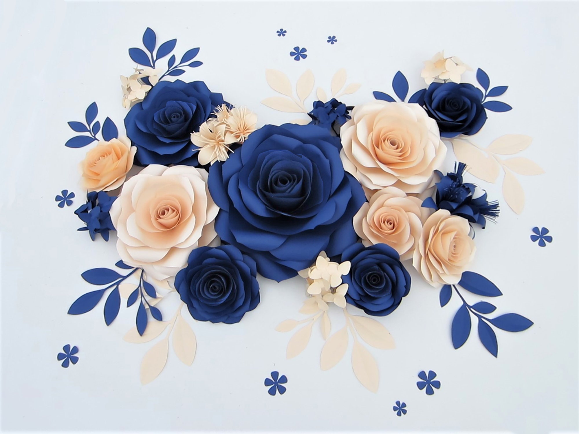 Paper Flower Backdrop Large Paper Flower Wall Decor Nursery | Etsy