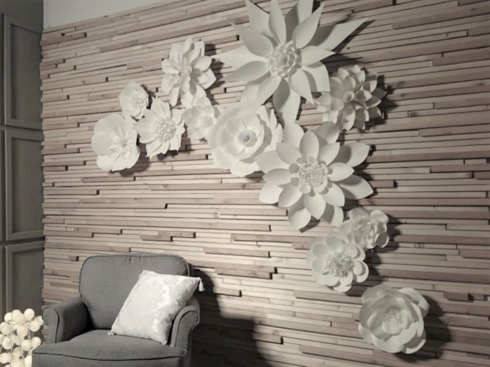 Paper Flower Backdrop Large Paper Flowers Wedding Backdrop - Etsy