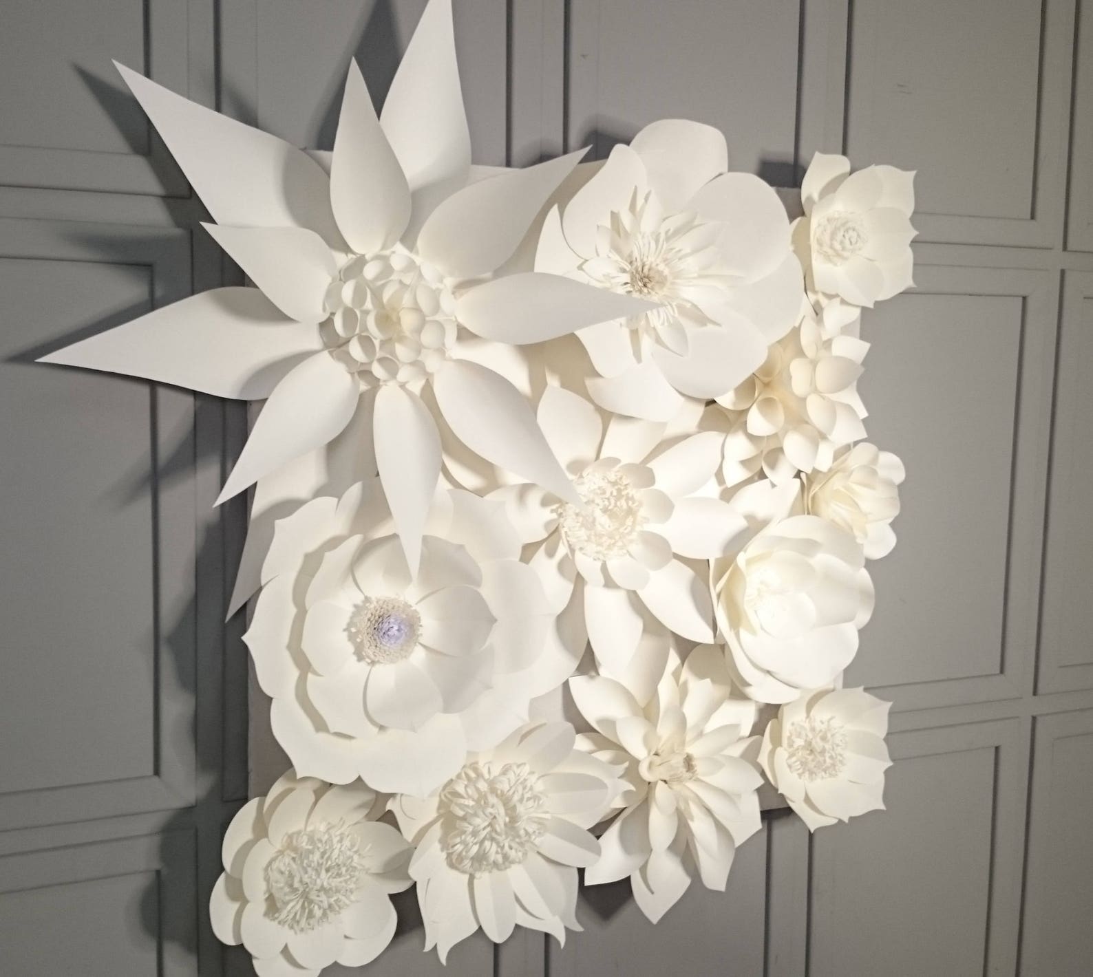 Giant Paper Flower Backdrop Large Paper Flowers Wedding - Etsy