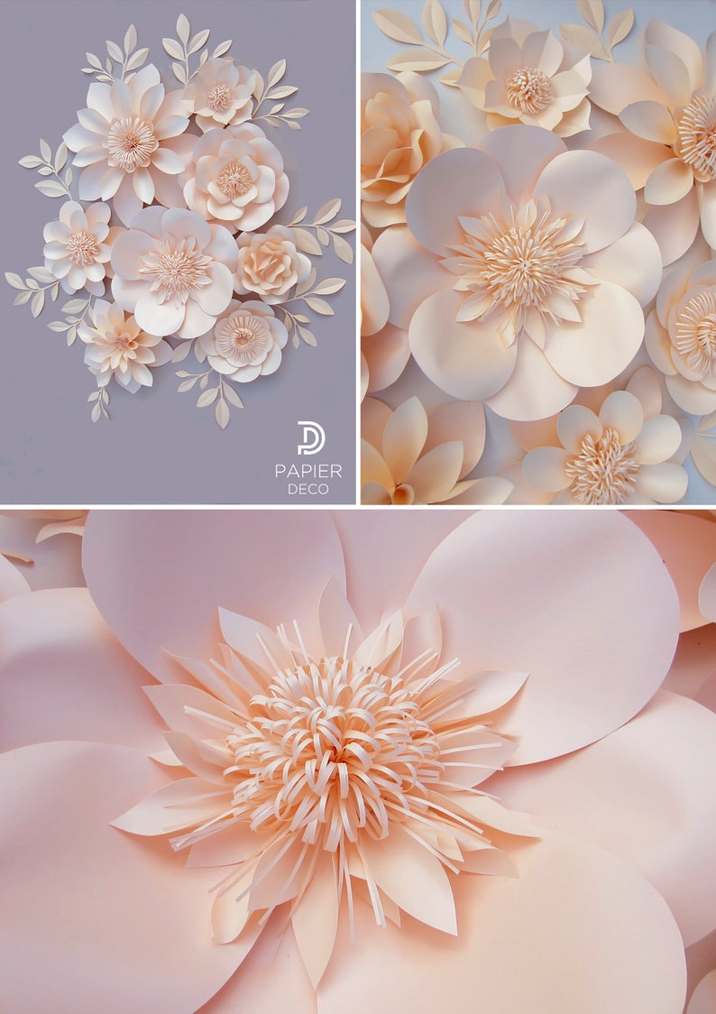 Giant Paper Flower Backdrop Large Paper Flowers Wedding - Etsy