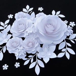 Ethereal Elegance: Giant White Paper Roses - Perfect for Weddings ...