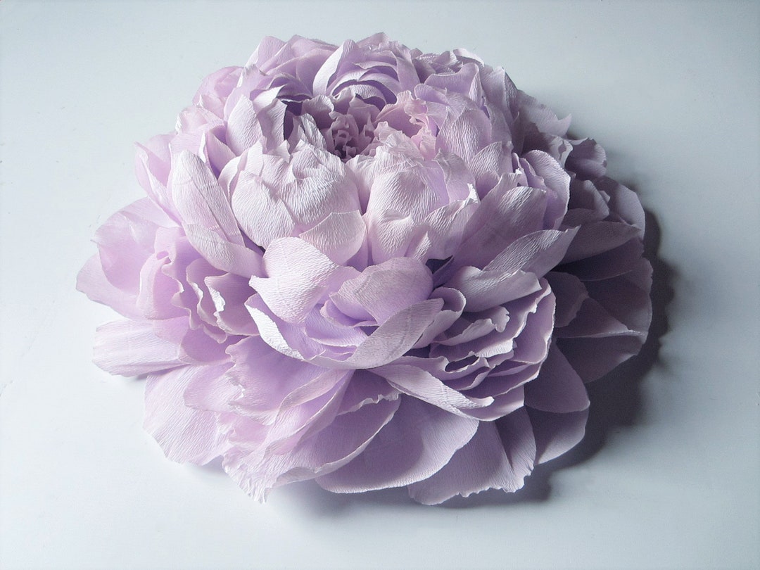 Crepe Paper Flower Giant Crepe Paper Peony Large Paper Flower Peony ...