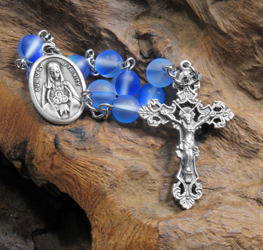 Our Lady of the Most Holy Trinity Chaplet Prayer Beads - Etsy Australia