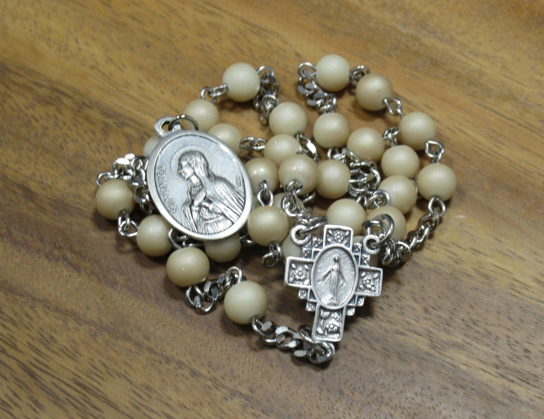St Monica Chaplet, Patron Saint of Mothers and Wives, Miraculous Cross ...