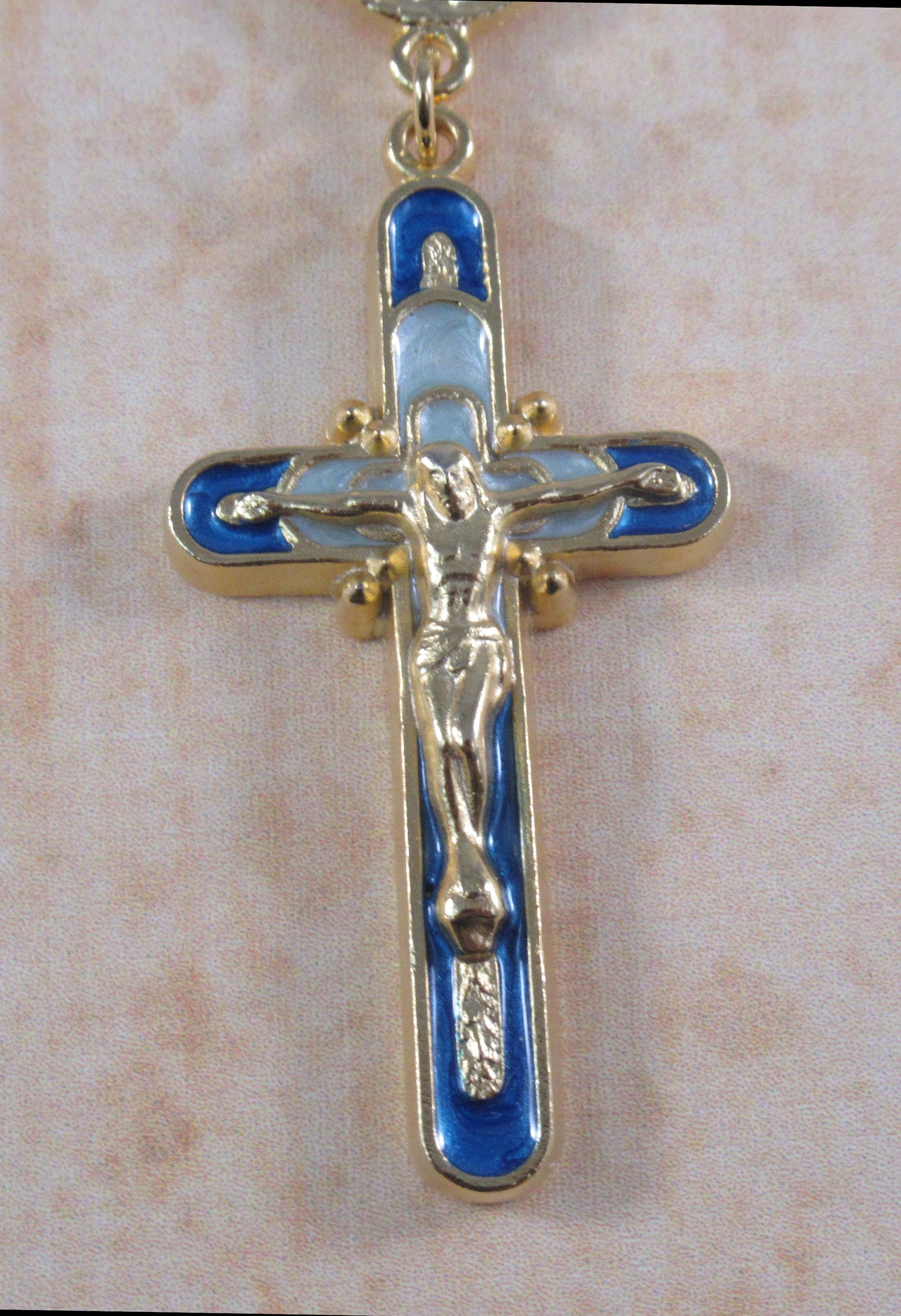 Exquisite Rosary Crucifix and Centerpiece Set Gold Plated | Etsy