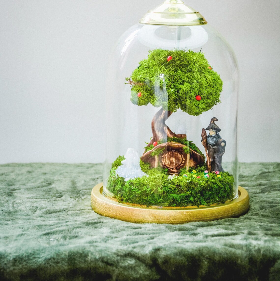 Hobbit Table Lamp, Bedside Lamp, Gandalf Miniature, Lord of the Rings ...