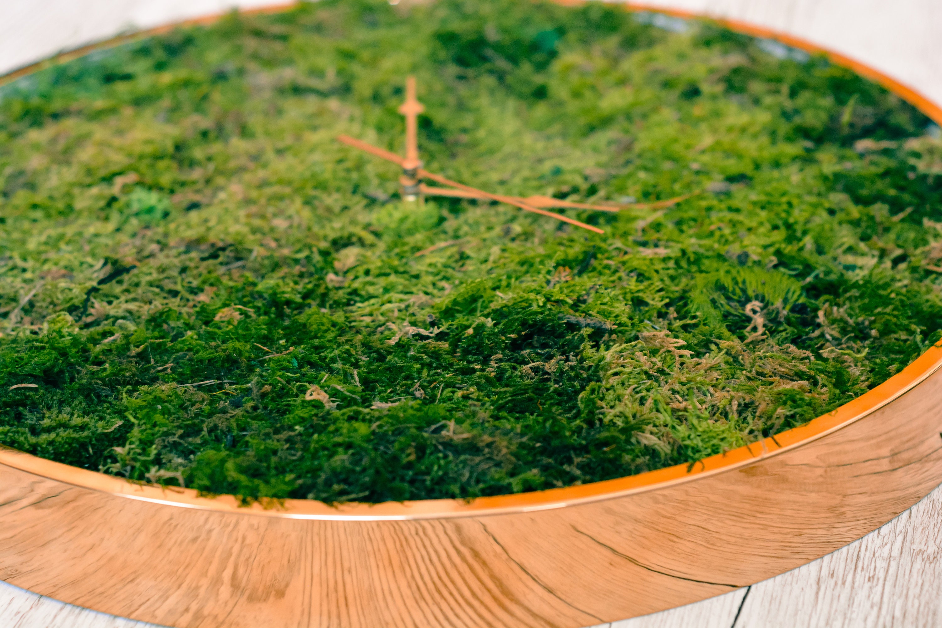 Clocks Moss Clock Kitchen clock Modern Wall Clock Copper | Etsy