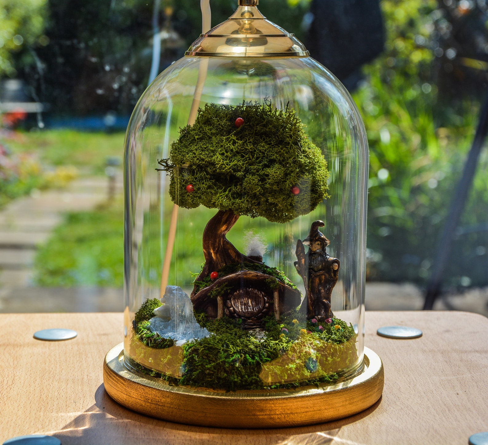 Hobbit Table Lamp, Bedside Lamp, Gandalf Miniature, Lord of the Rings ...