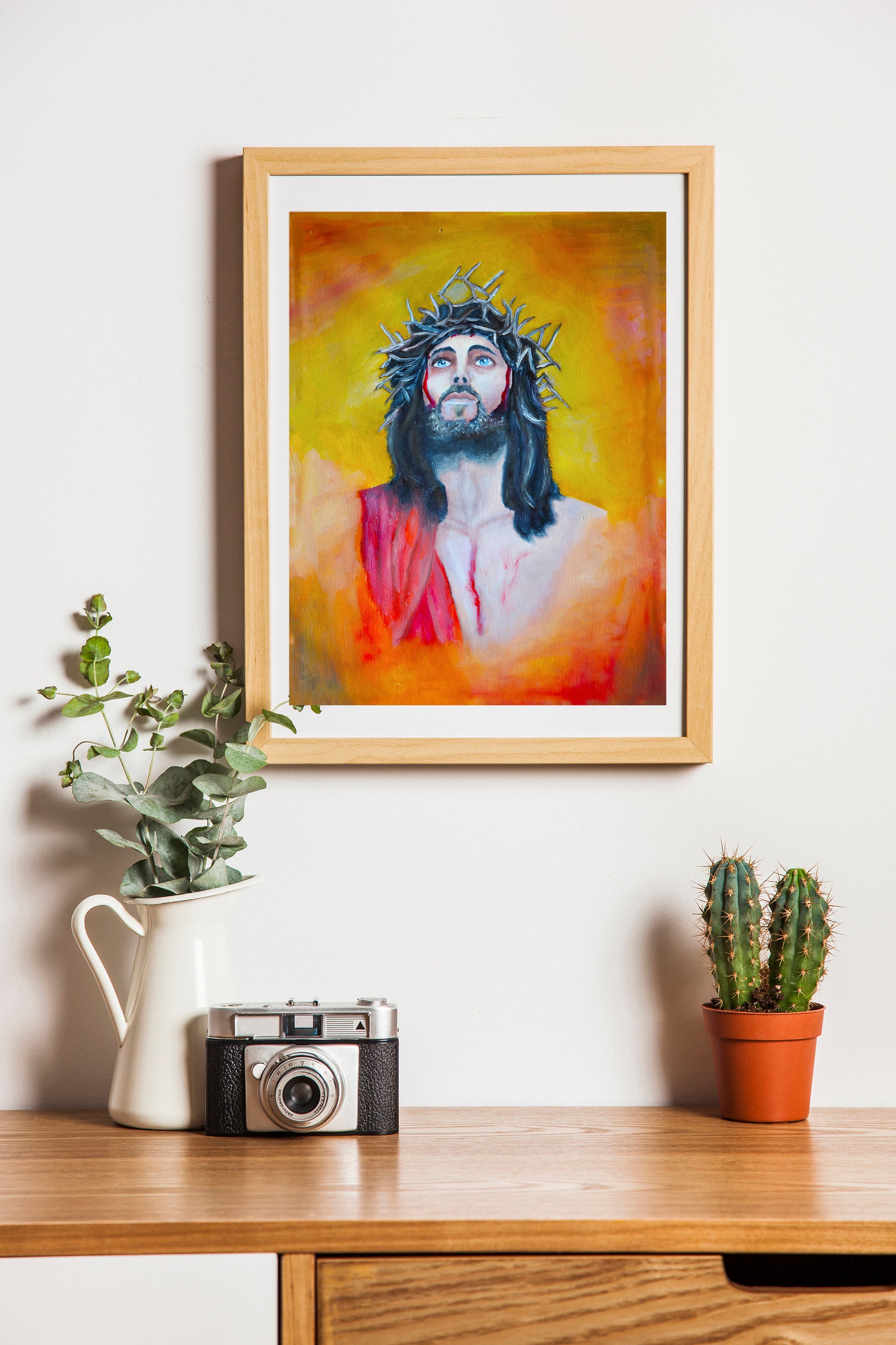 Digital Download Jesus Oil Painting on Canvas Jesus Portrait | Etsy