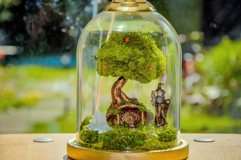 Hobbit Table Lamp, Bedside Lamp, Gandalf Miniature, Lord of the Rings ...