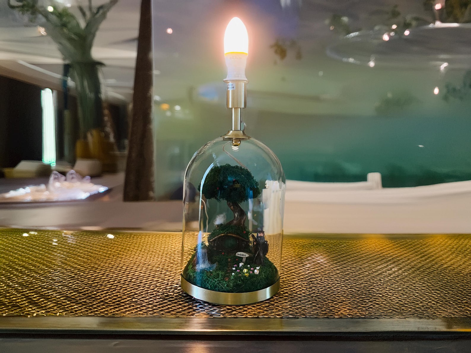 Hobbit Table Lamp, Bedside Lamp, Gandalf Miniature, Lord of the Rings ...