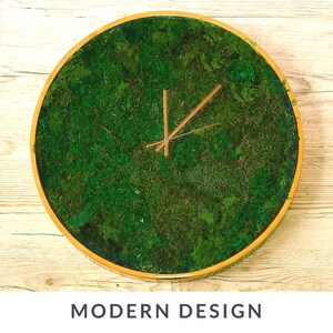 Clocks, Moss Clock, Kitchen Clock, Modern Wall Clock, Copper Wall Clock ...
