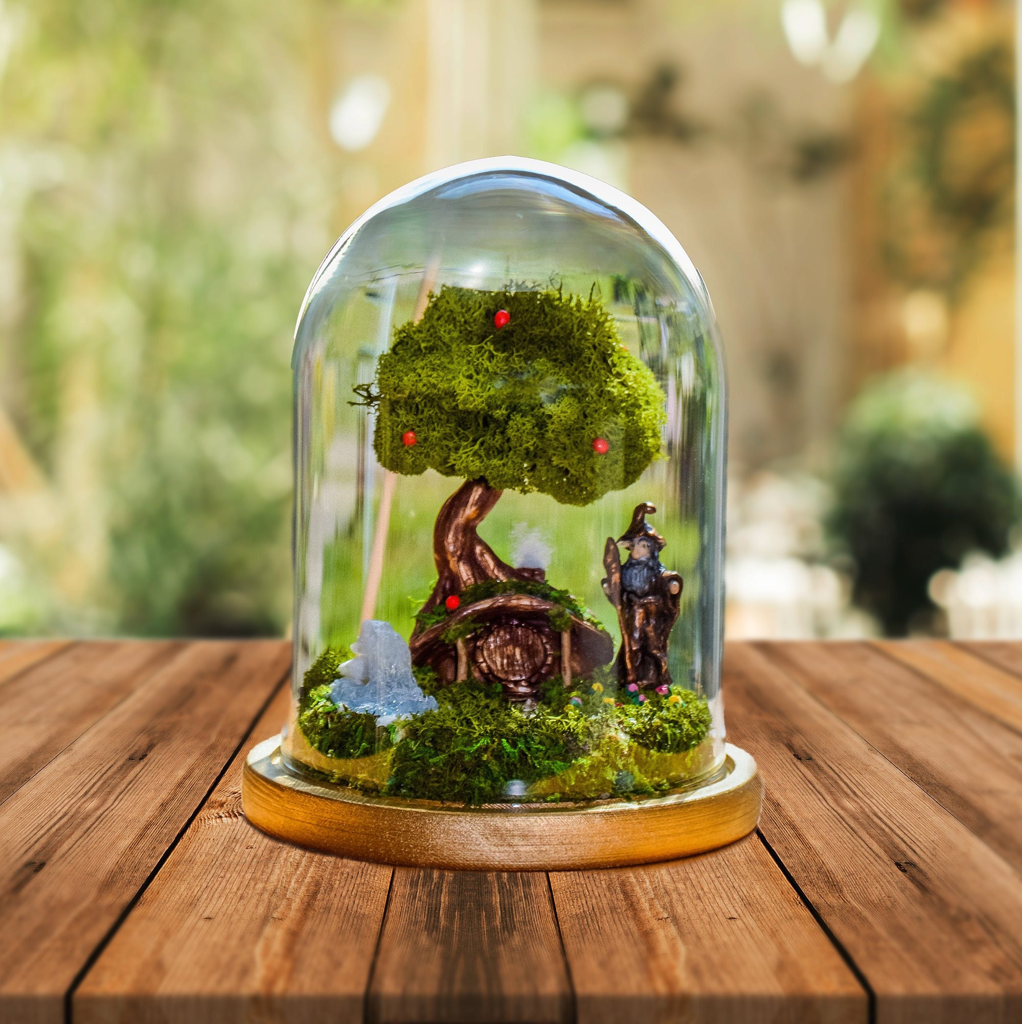Hobbit Table Lamp, Bedside Lamp, Gandalf Miniature, Lord of the Rings ...