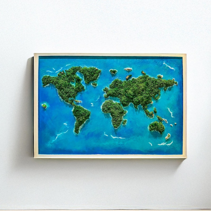 Moss Map - Etsy