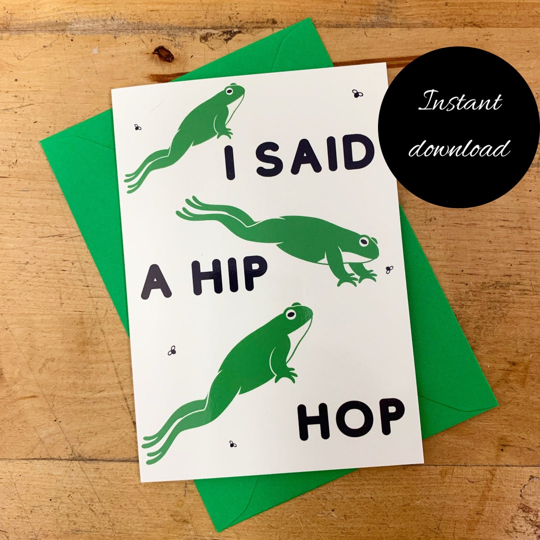 Frog Card With Green Envelope - Etsy