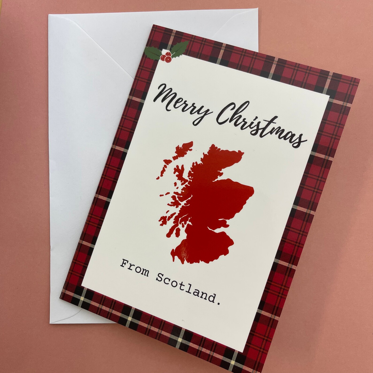 8 PACK Scotland Map Christmas Card - Etsy