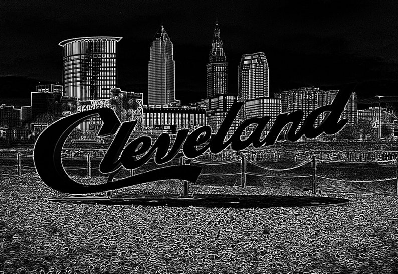 Cleveland Graphic Poster II - Etsy