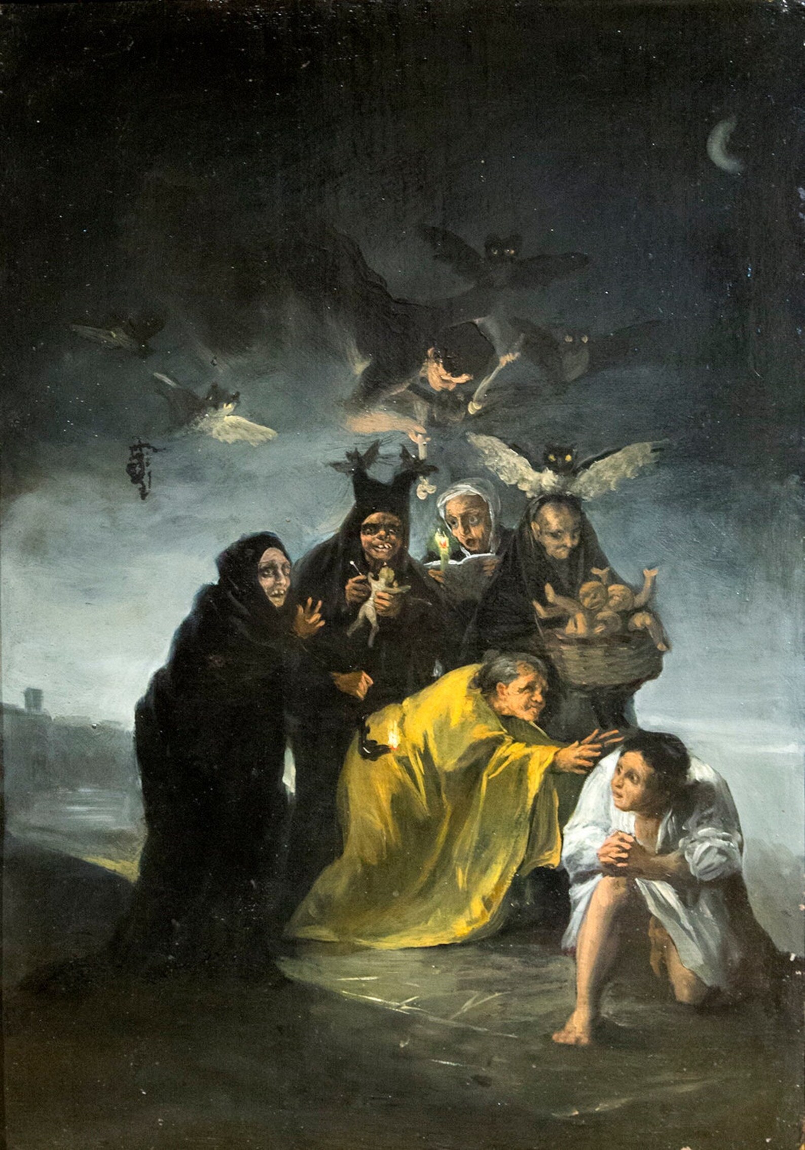 Las Brujas Gothic Fine Art Print by Goya - Etsy
