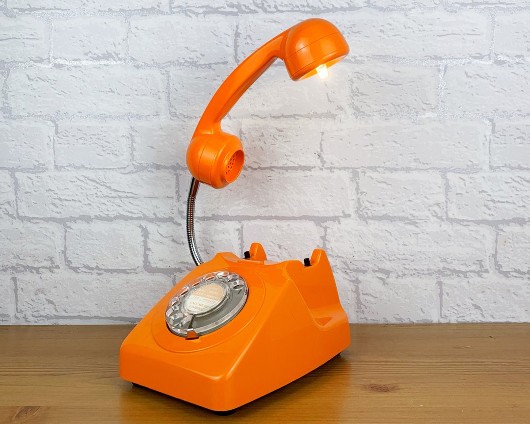 Orange Light, Orange Desk Lamp. - Etsy