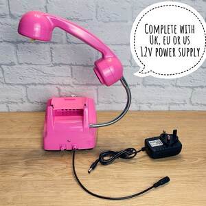 Hot Pink Lamp, Hot Pink Gift, Hot Pink Decor, Pink Desk Lamp, Bedside ...