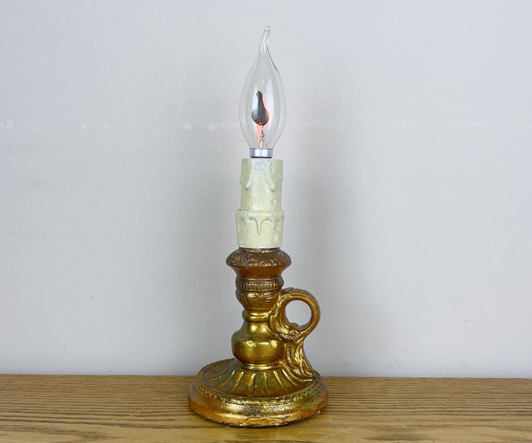 Vintage French Lamp, Wee Willie Winkie Chamberstick Lamp - Etsy