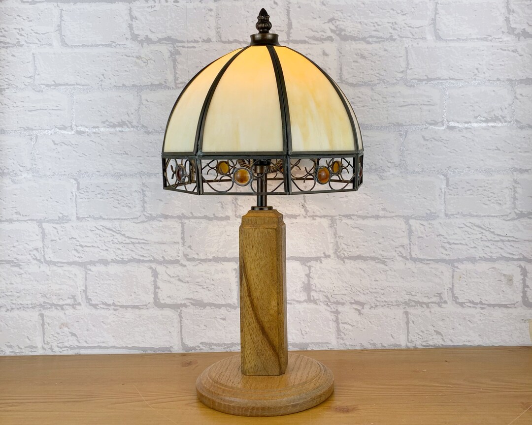Vintage Wood Lamp, Vintage Lamp, Wood Lamp, Wood Light, Vintage Home ...